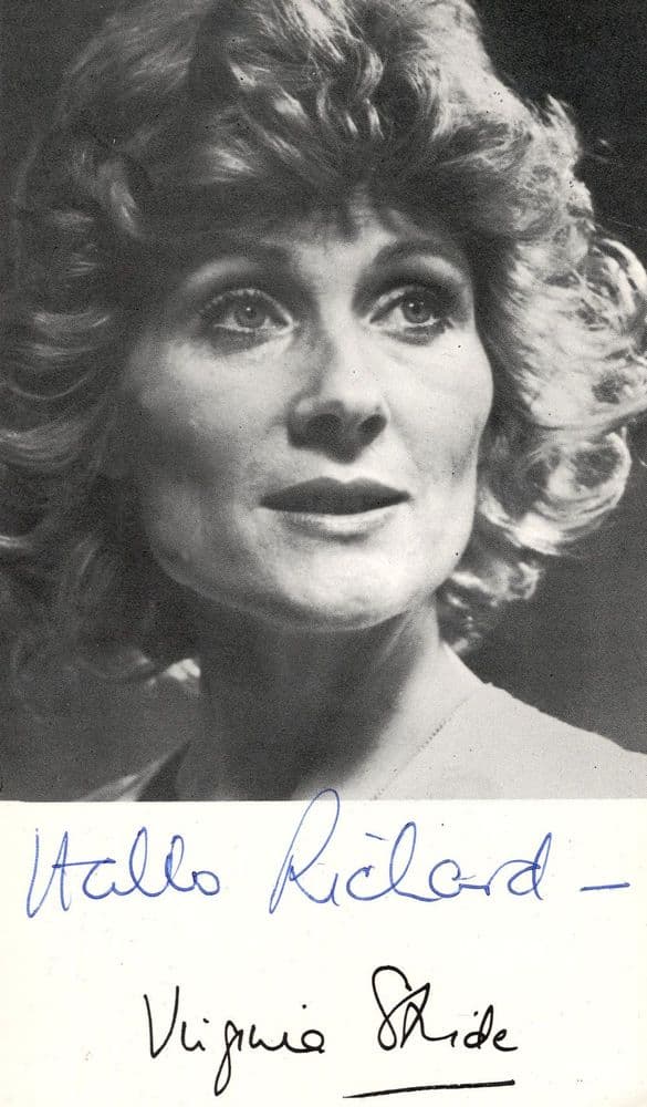 Virginia Stride British Actress Hand Signed Photo