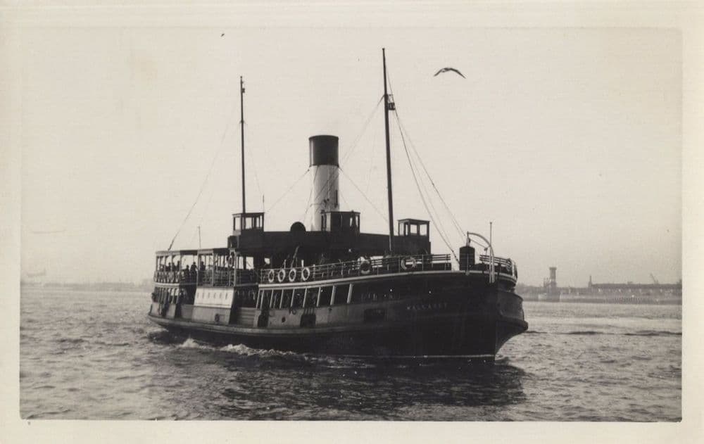 Wallasey Mersey Ferry Ship Vintage Rare Photo