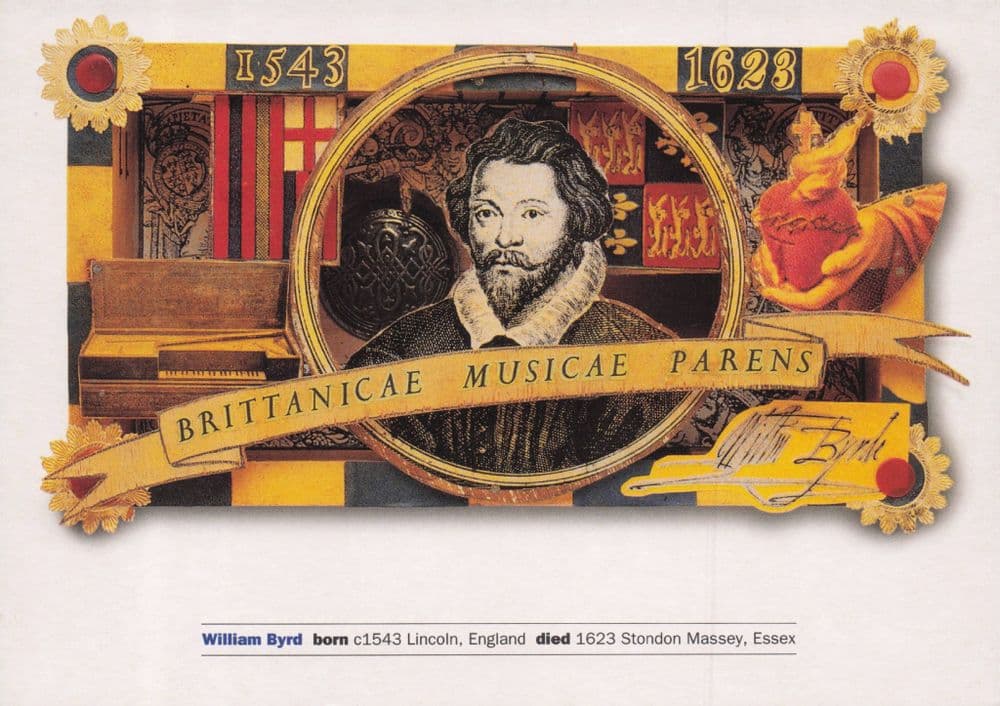 William Byrd Classical Music BBC Composer Art Advertising Postcard