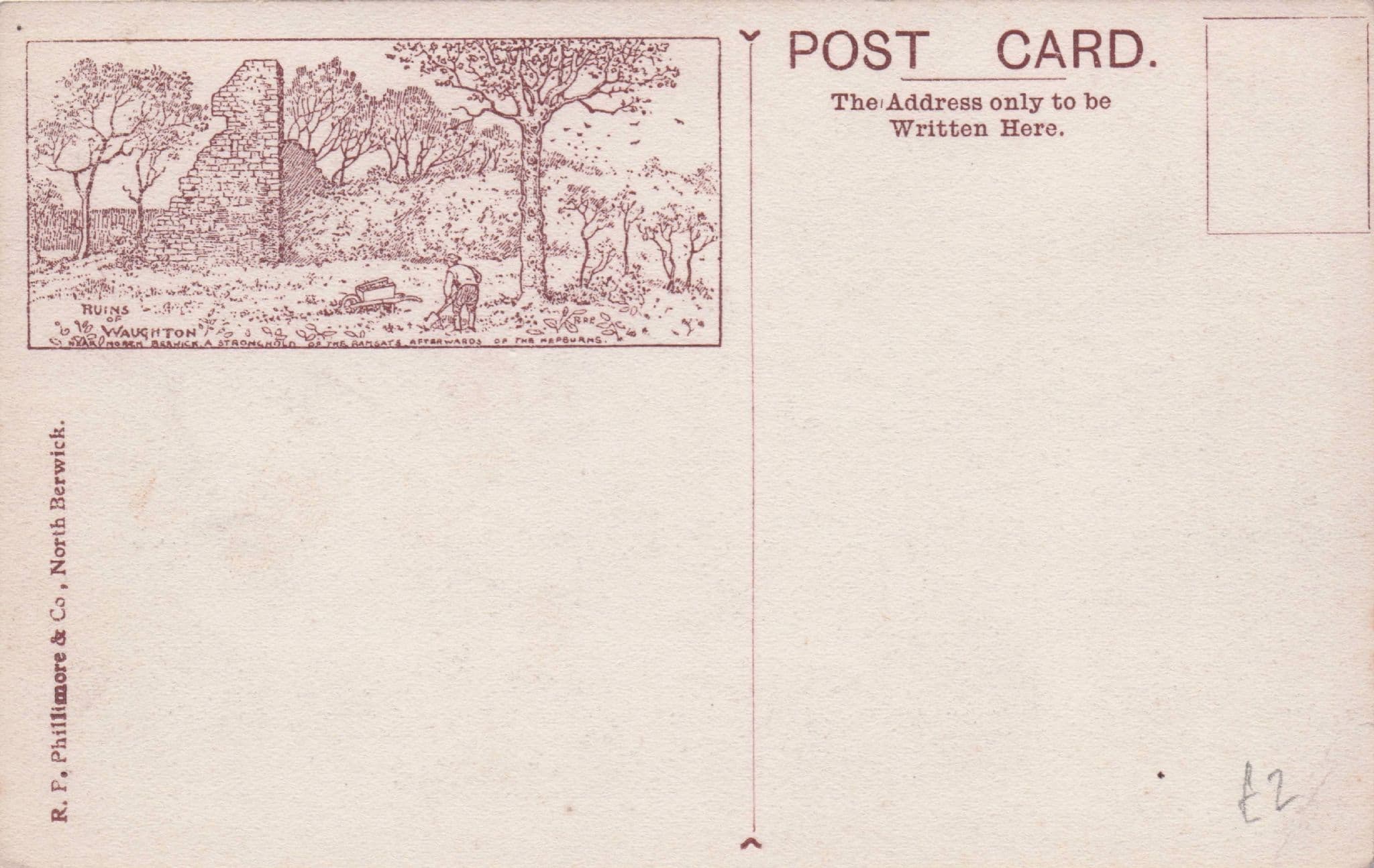 William De Douglas Seal North Berwick Tantallon Castle Phillimore Postcard