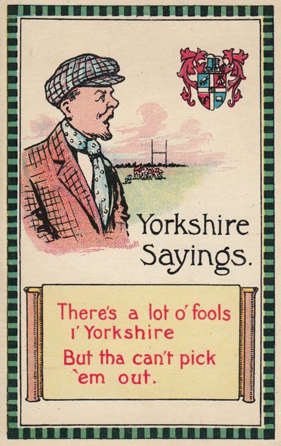 Yorkshire Sayings Lots Of Old Fool Yorkshiremen Antique Comic Humour ...