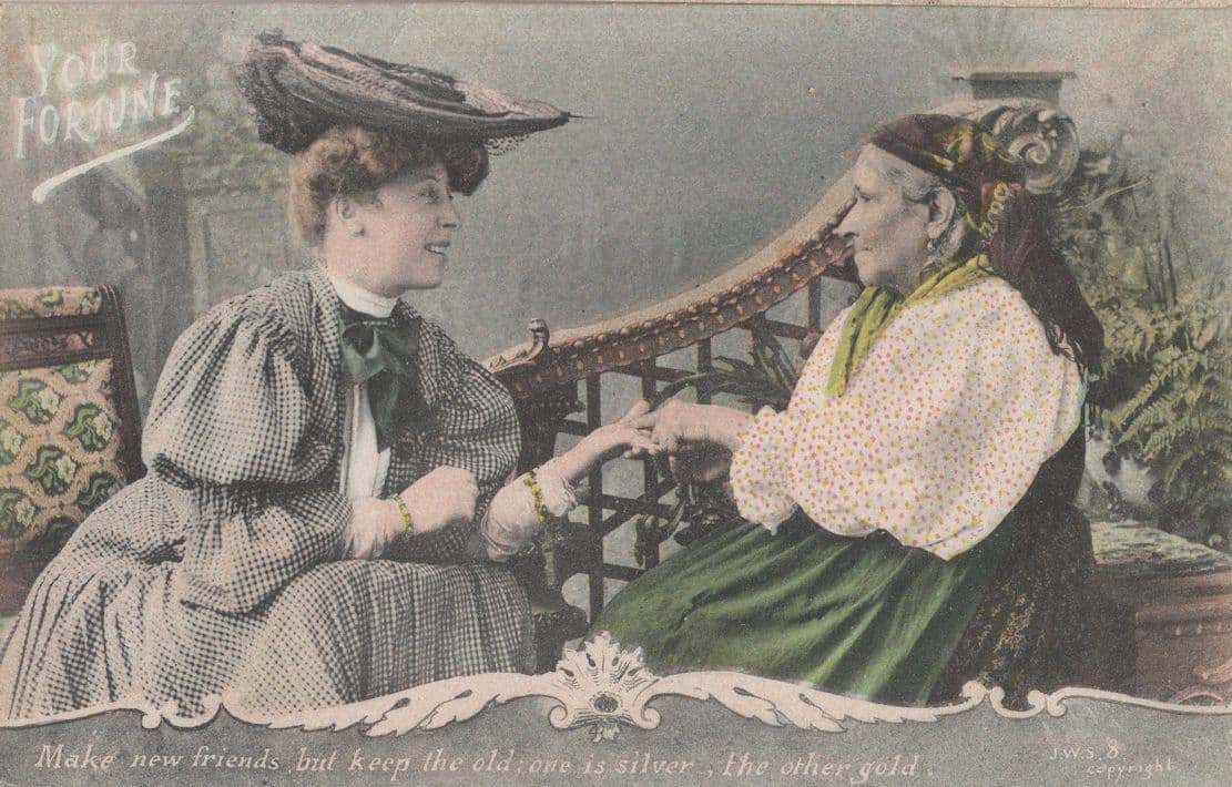 Your Fortune Romany Gypsy Palmistry ESP Occult Antique Postcard