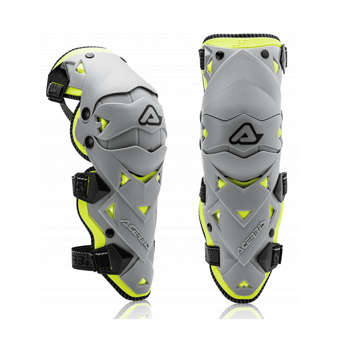 Impact Evo 3 0 Knee Guards Grey/Yellow