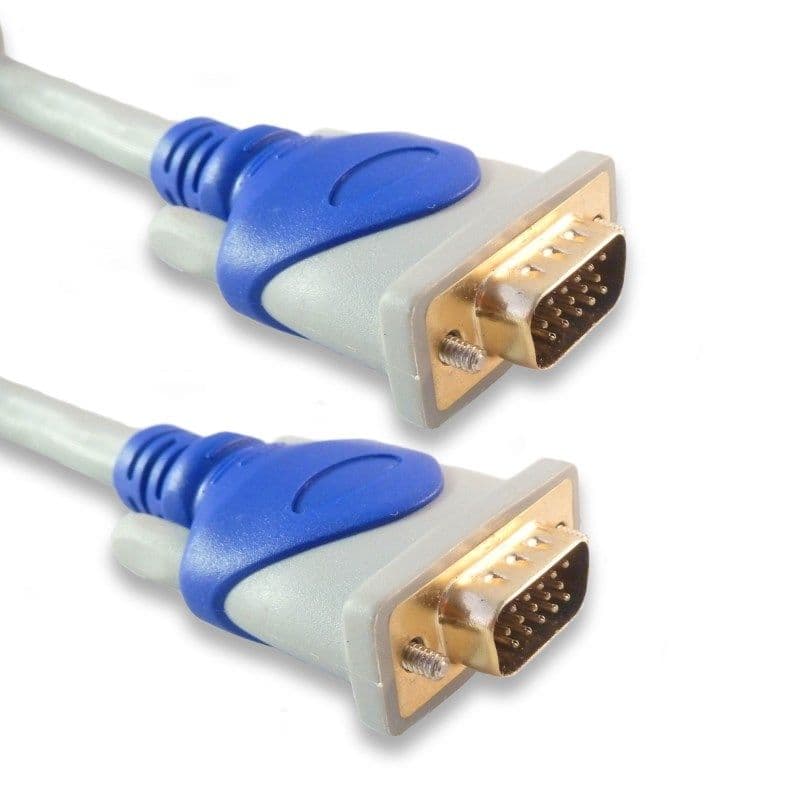 1.8m Deluxe VGA Cable - Ferrite Cores / Gold Plated / Fully Wired ...