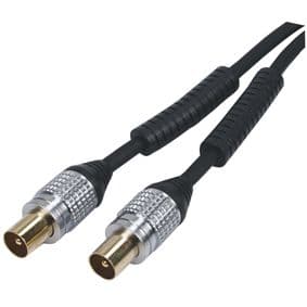 5m M-M TV Aerial Lead with Suppressors - Suitable for Digital TV