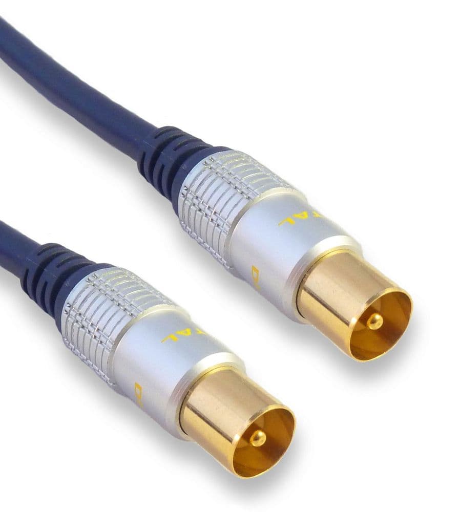 5m TV Aerial Lead - High Quality Cable Male | Cables 4 ALL