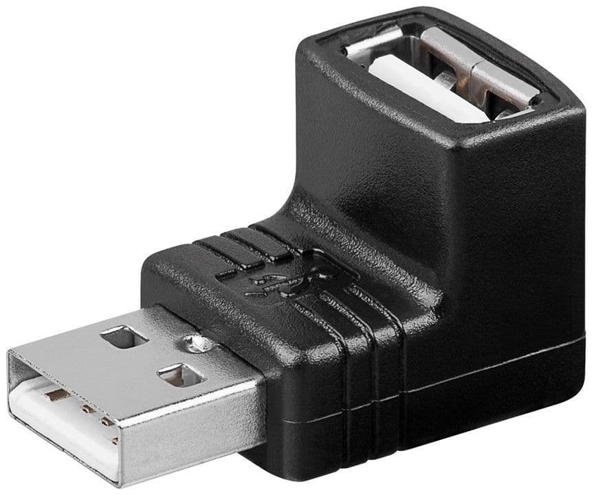 USB Adapter Plug - Angled 90 Degree | USB A | Cables 4 ALL