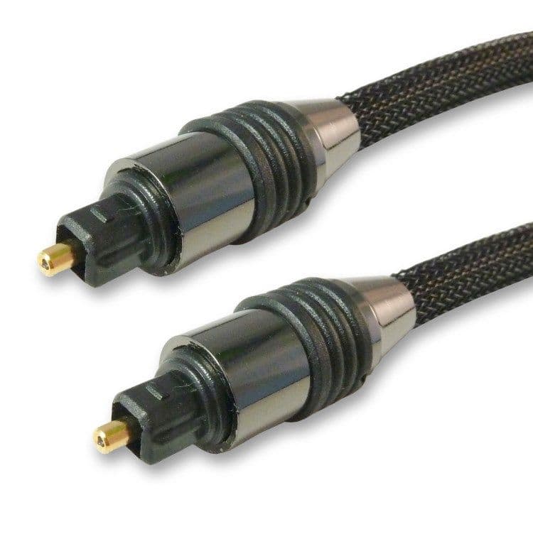 Long 10m Digital Optical Cable with Braided Sleeve and Gold Contacts ...