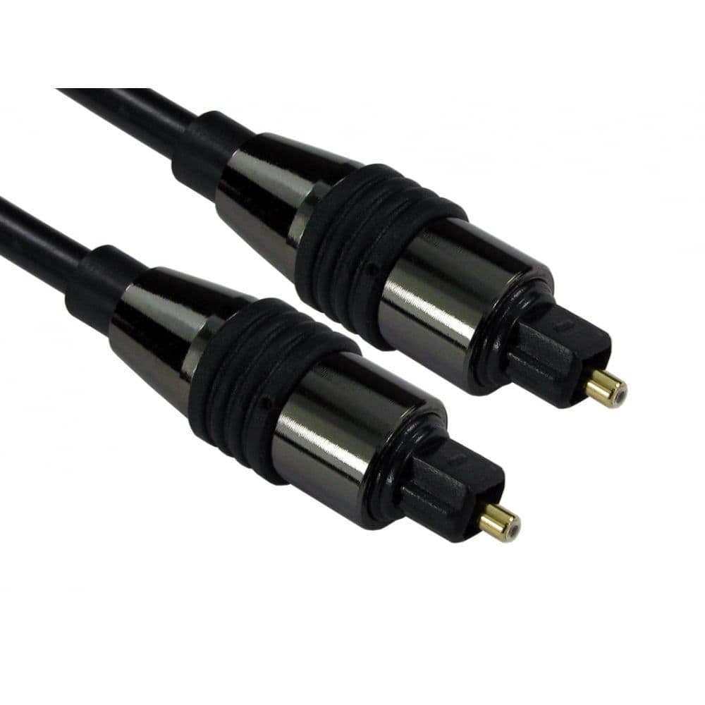 Deluxe 3m Optical Cable with Braided Sleeve and Gold Contacts | Optical Audio Cable | Cables4all