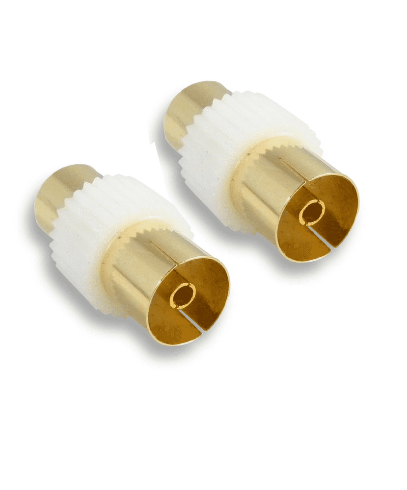 Gold Plated Female TV Aerial Adapter / Coupler