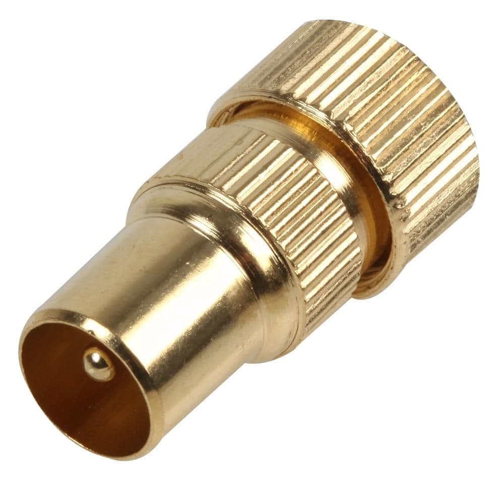 Gold Plated TV Coax Plug | Cables4all