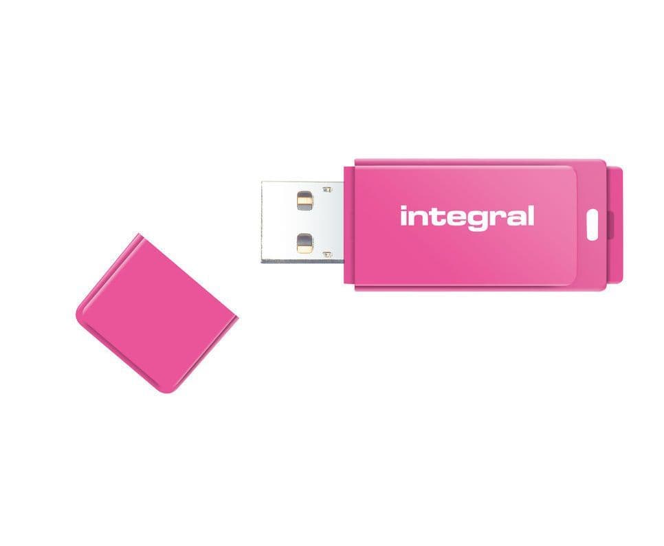 Integral 64GB Neon Pink USB 3.0 Flash Drive | Cables 4 ALL