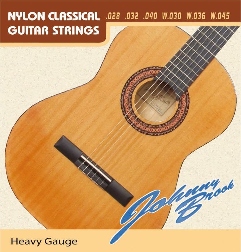 Nylon Acoustic Guitar Strings - Set Of 6 Heavy Gauge Strings | Cables 4 ALL