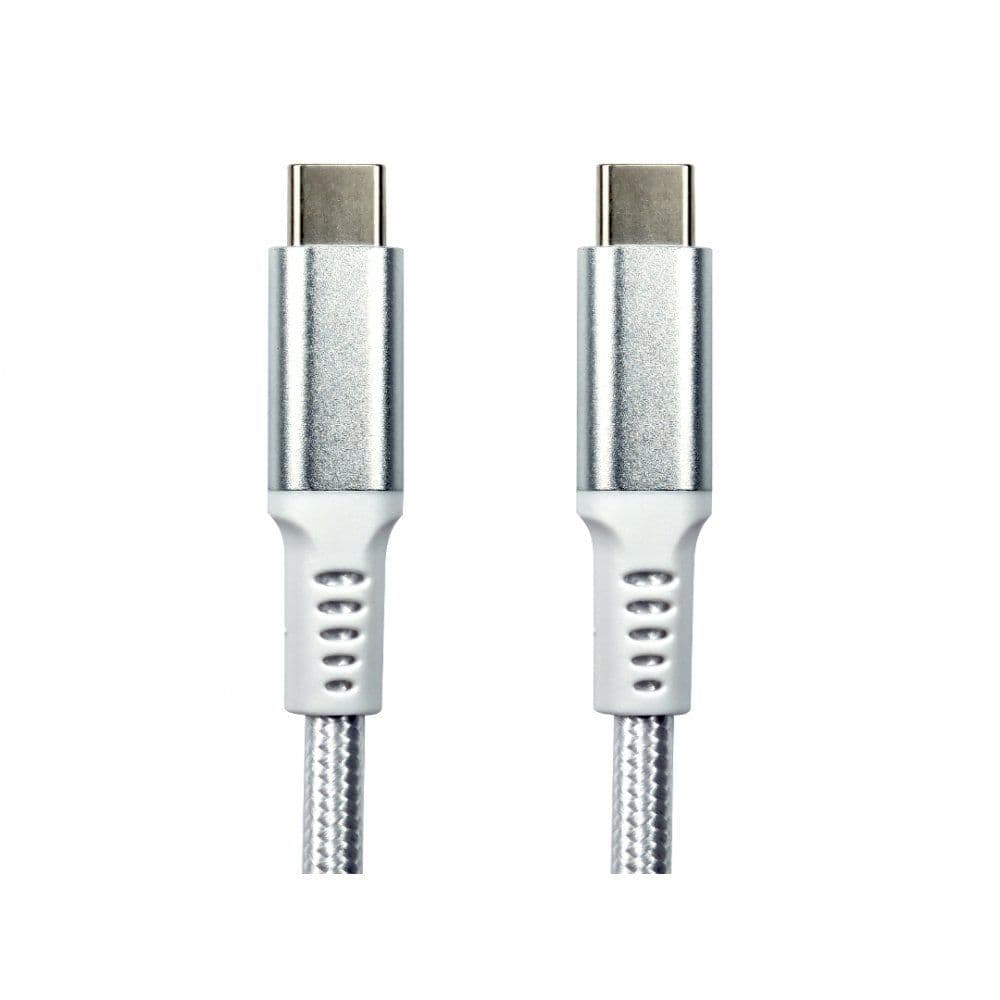 Quality 1m Type C USB Cable - (White) With Braided Sleeve (USB3.1 ...