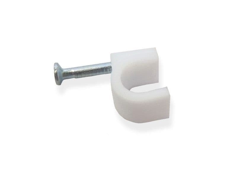 5mm Round Cable Clips - 100 Pack | Cables4all