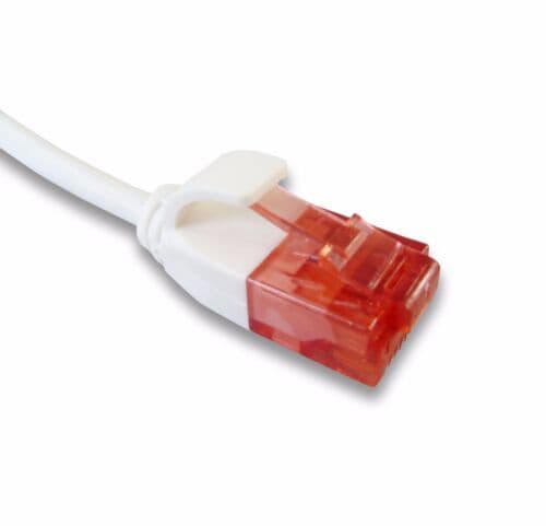 Thin White CAT6 Cable - Pure Copper Network Cable Smaller RJ45 Plugs ...