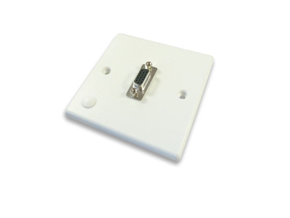 VGA Wall Plate | VGA Sockets Front and Back | VGA Cable Wall Plate ...