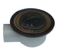 SINK WASTE 90 DEGREE 1 1/4" 28mm STAINLESS TOP