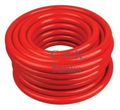 1/2" 12mm RED REINFORCED HOT WATER HOSE PER METRE