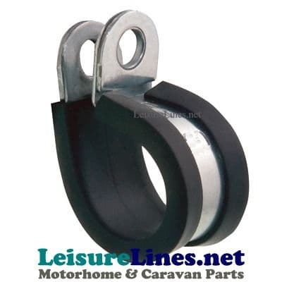 10mm RUBBER COATED P CLIP GAS PIPE