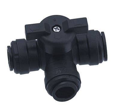 12mm PUSH FIT THREE WAY VALVE