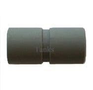 28mm GREY WASTE PUSH FIT STRAIGHT CONNECTOR