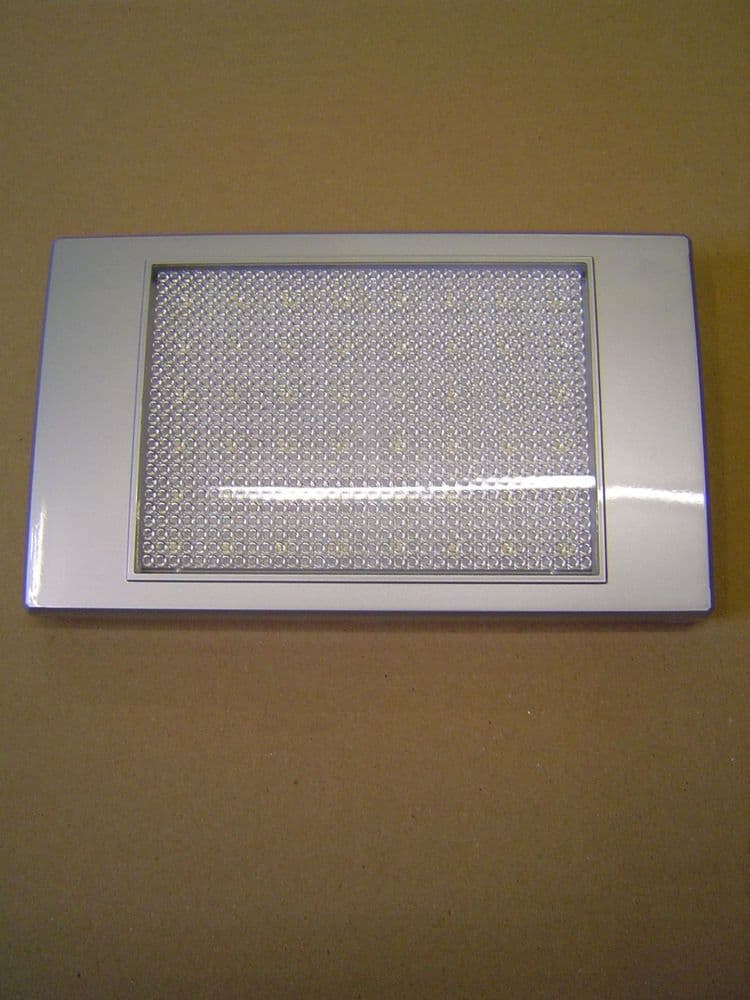 48 LED ULTRA SLIM LIGHT SWITCH SILVER GREY
