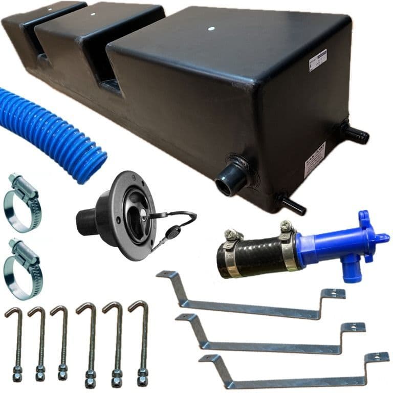 75L Underslung Fresh Water Tank Kit VW Crafter 2017 Onwards FWD MWB LWB ...