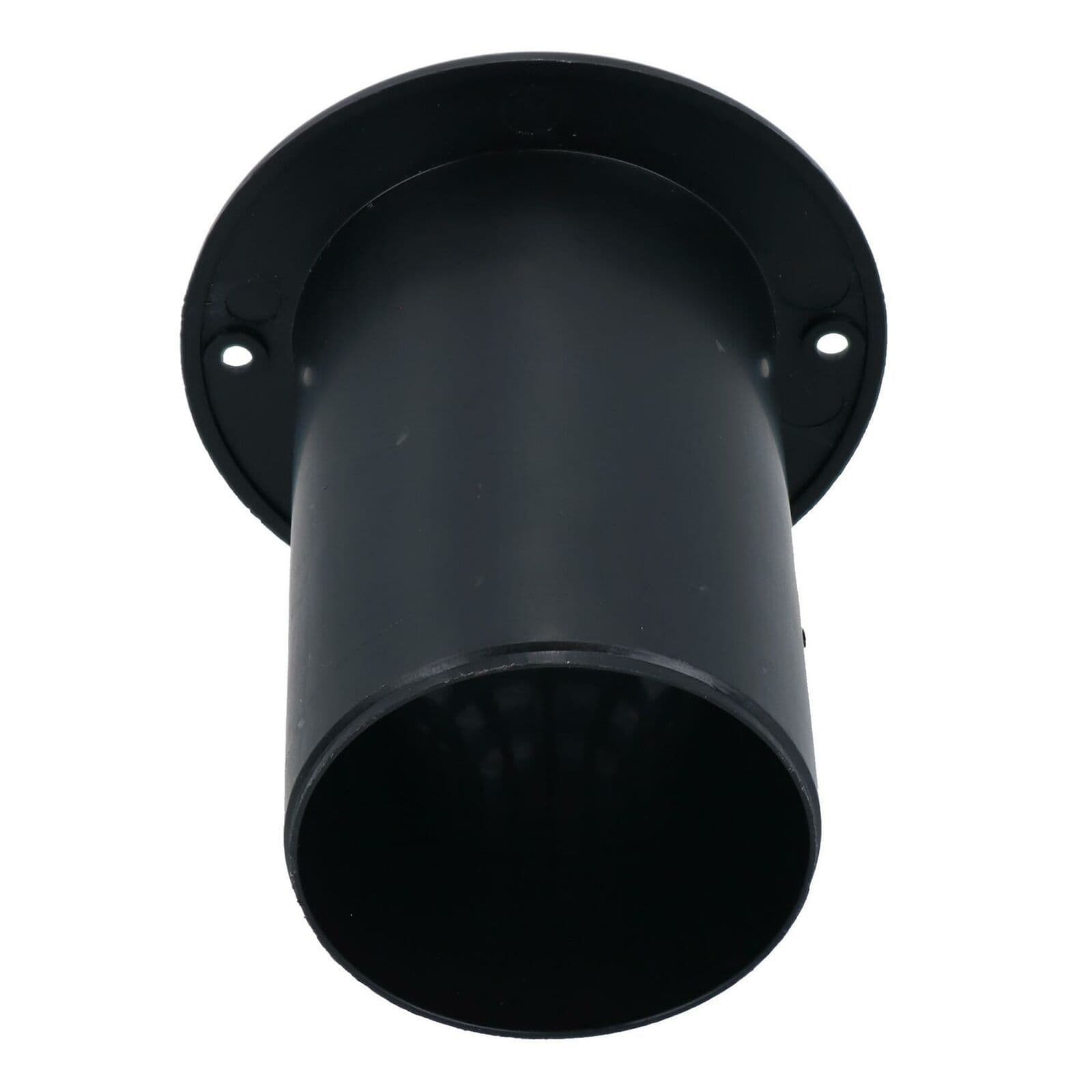 75mm OD ROUND LONG TAIL GAS DROP OUT VENT BLACK