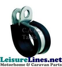 8MM RUBBER COATED P CLIP GAS PIPE