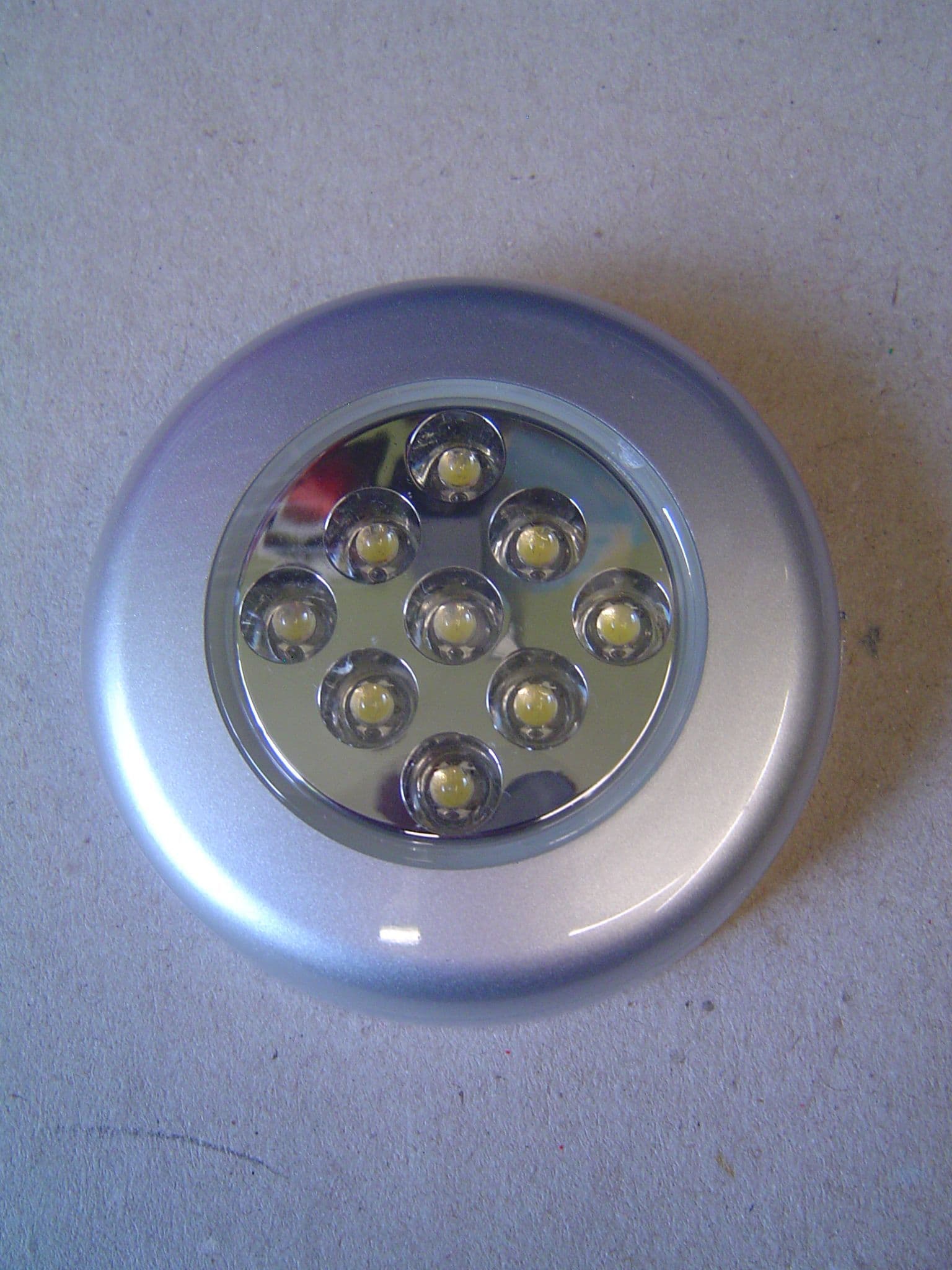 9 LED SURFACE & RECESSED DOWNLIGHT SILVER GREY