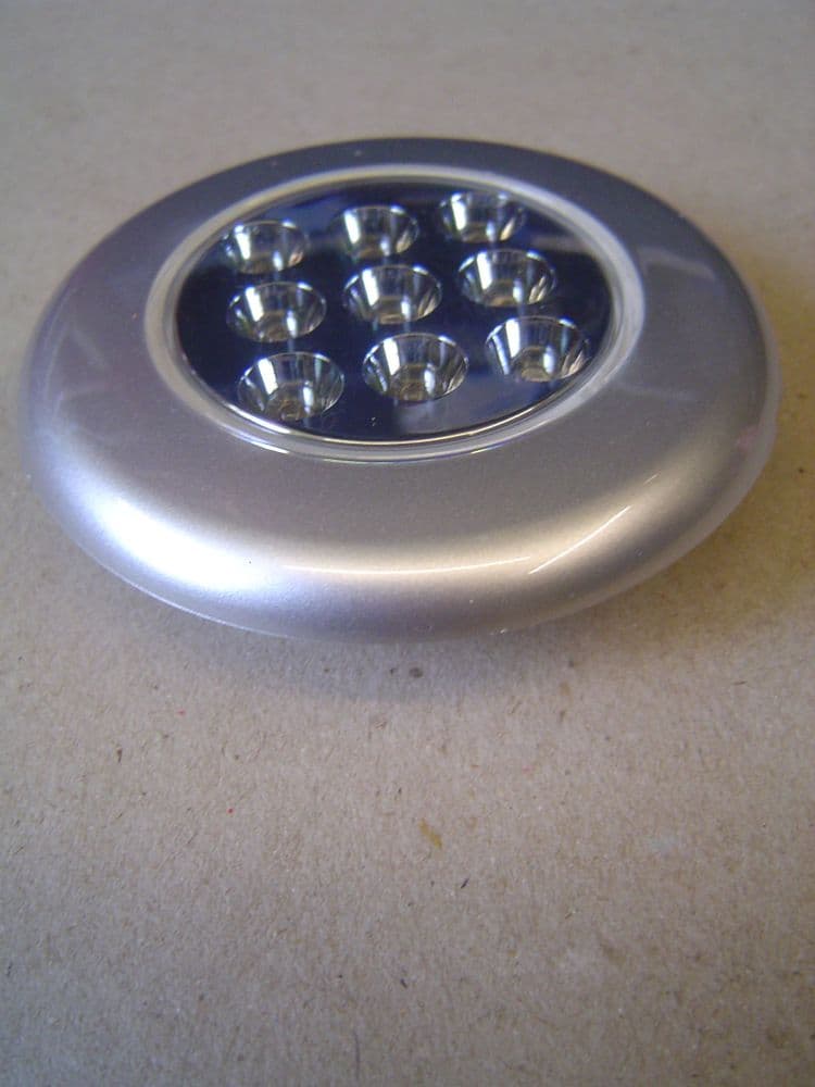 9 X LED RECESSED DOWNLIGHT SILVER GREY - LTD STOCK