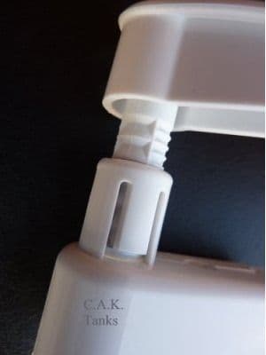 ADJUSTABLE TURN BUTTON CATCH -WHITE