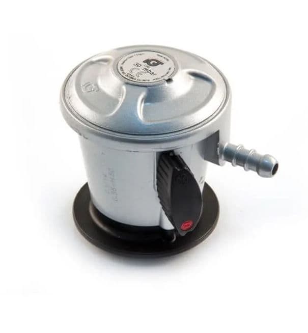 BUTANE REGULATOR 35mm clip on 30mbar 2 0Kg/h 8mm