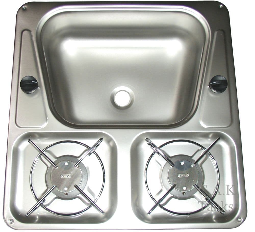 CRAMER 2 BRNR HOB SINK - S/STEEL
