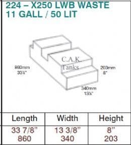 DUCATO RELAY BOXER WASTE WATER TANK KIT