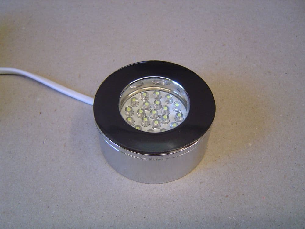 FIXED SPOTLIGHT DOWNLIGHT 20 LED CHROME 11-15V