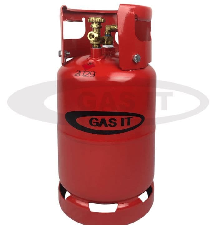 This GAS IT brand of 6 kg Refillable gas bottle is fitted with float ...