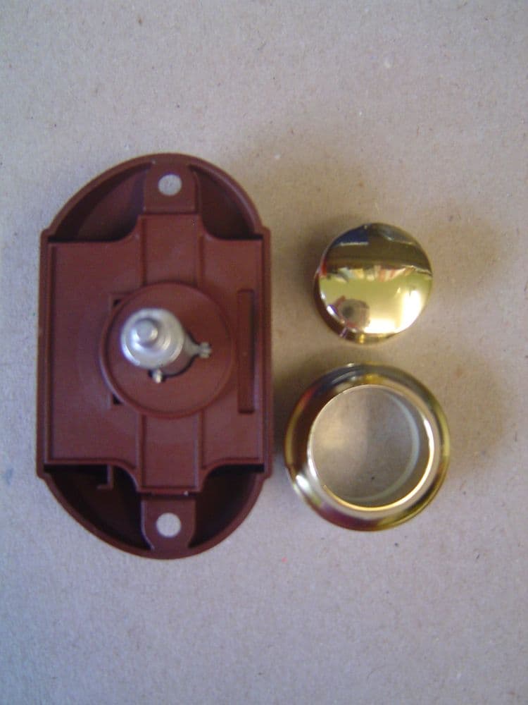 GOLD BUTTON SINGLE FOR RODS PUSH-LOCK