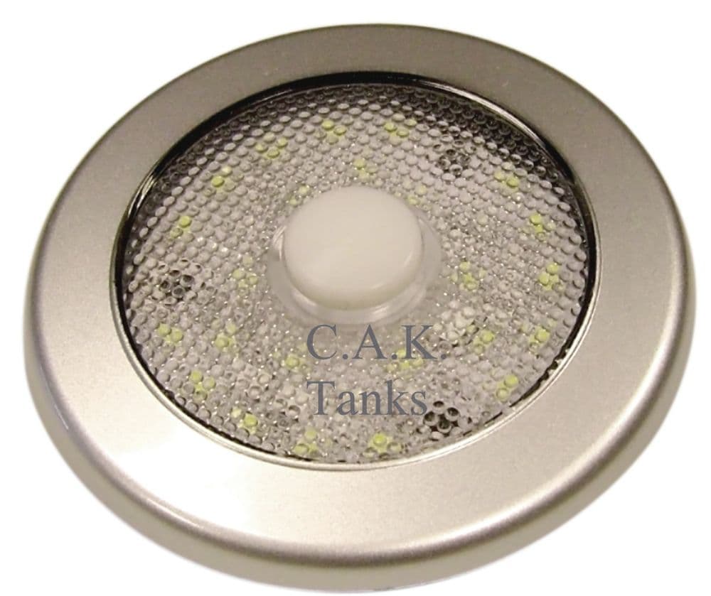 LED DOWN LAMP 24 White & 3 Blue SILVER GREY 12v