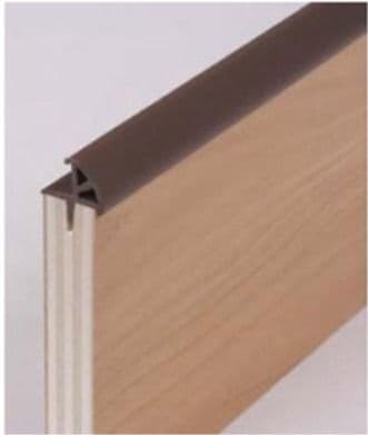 LOCKER DOOR PROFILE T TRIM SILVER PER METRE