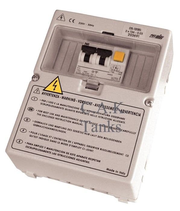 CBE DS120-S MAINS CONSUMER UNIT DOUBLE POLE 13A