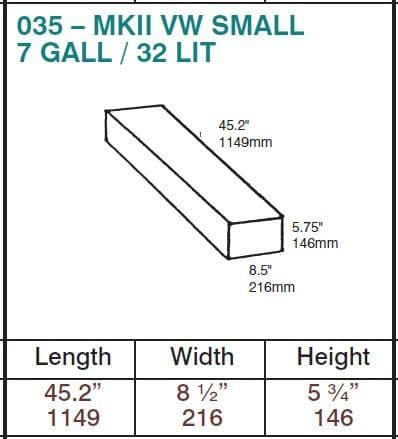Mercedes Sprinter 2018 on FWD LWB Waste Water Tank Kit