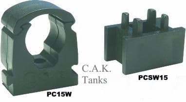 15mm PIPE CLIP PACK OF 10