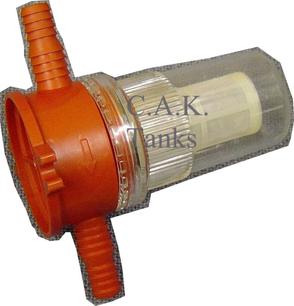 RED INLINE STRAINER 10 & 12mm CONNECTIONS