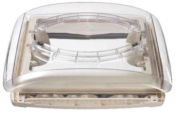 ROOF LIGHT VENT 400 SQ CLEAR LOCKS PLEATED DUO BLIND