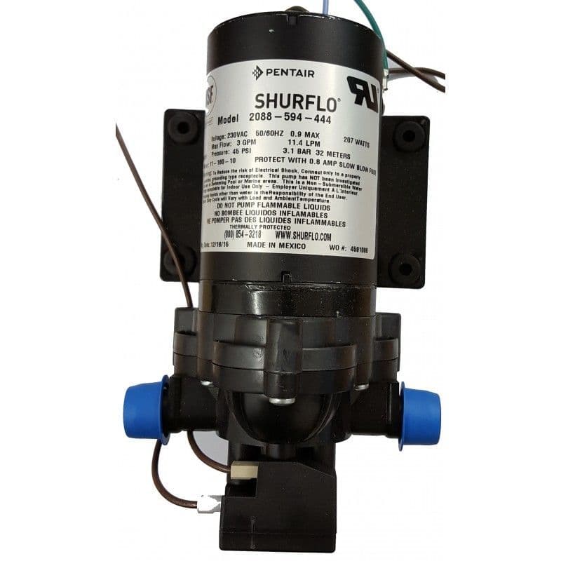 Shurflo 11 4 L MAINS 240 V 45psi Water Pump Barbed Filter BBF