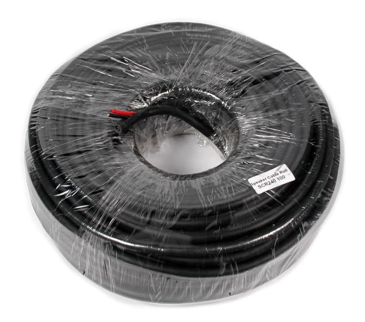 SPEAKER CABLE BLACK 2 CORE x 30m