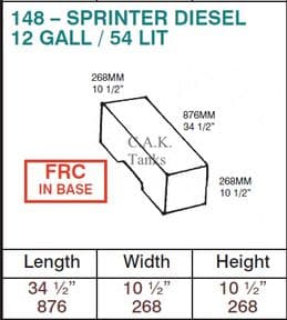 SPRINTER DIESEL TANK