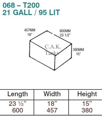 Tanks 70 - 119 Litres Capacity